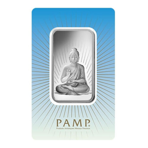 SILVER PAMP 1 OZ BUDDHA BAR - Al Madina Jewellers
